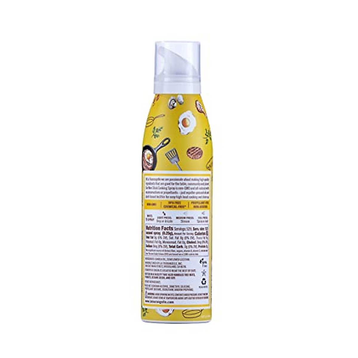 La Tourangelle, Non Stick Cooking Spray, Expeller Pressed Oil, Non Aerosol, For Neutral Flavor, Medium to High Heat, 5 Fl Oz