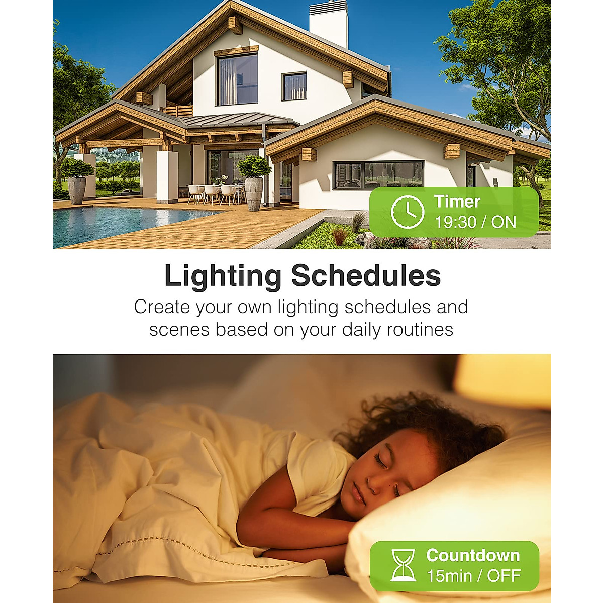 GHome Smart Switch, 3 Way Wi-Fi Light Switch Compatible with Alexa and Google Home, 2.4GHz Schedule Timer, Neutral Wire Required, 3-Way Installation, FCC Listed (4-Pack),White