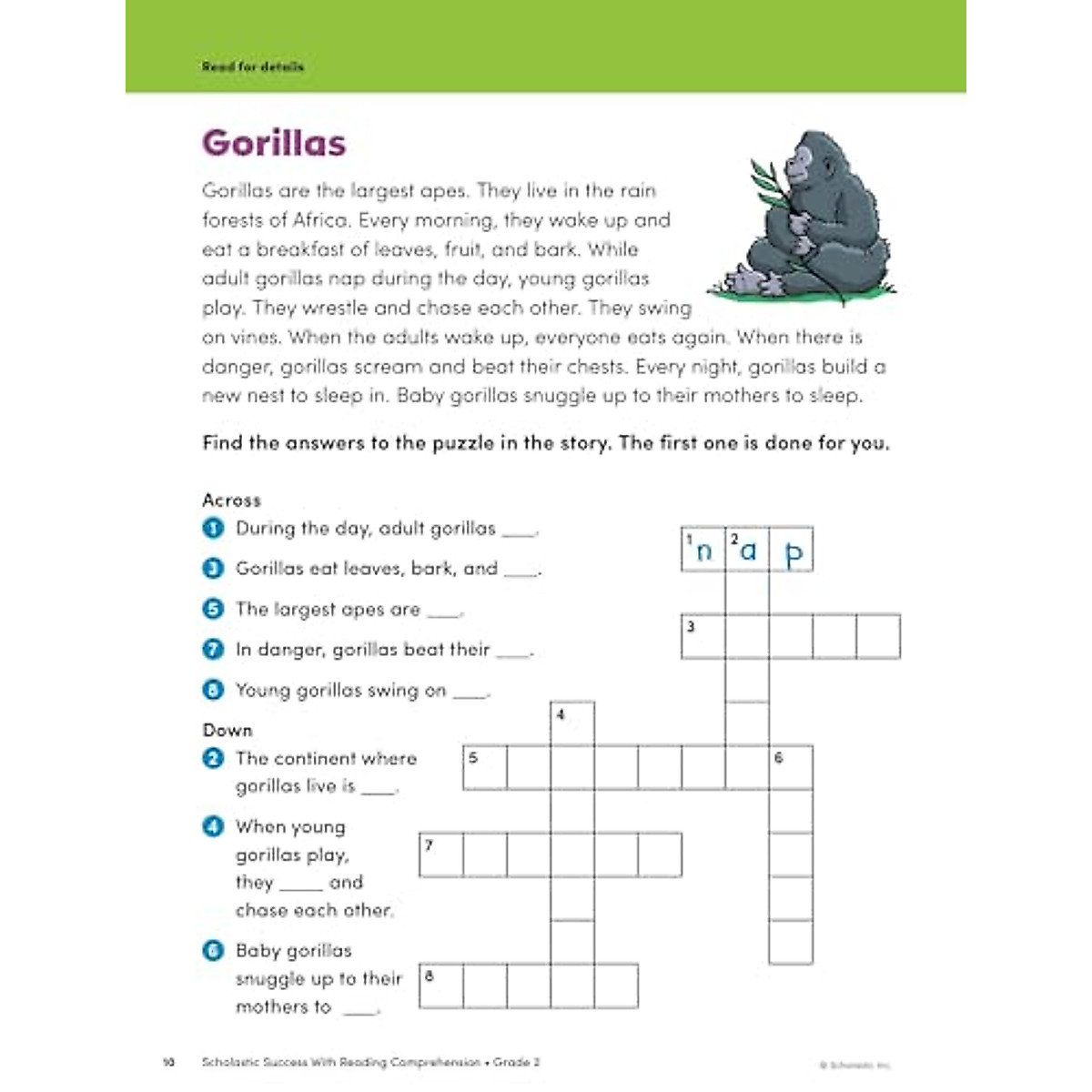 Scholastic Success with Reading Comprehension Grade 2 Workbook (Scholastic, Grade 2)