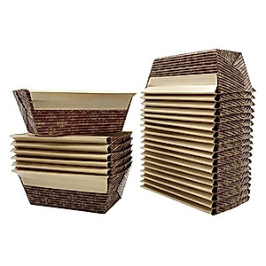 Paper Baking Mini Loaf Pan by Kitchen Supply, 4 x 2 x 2 inch, Set of 25
