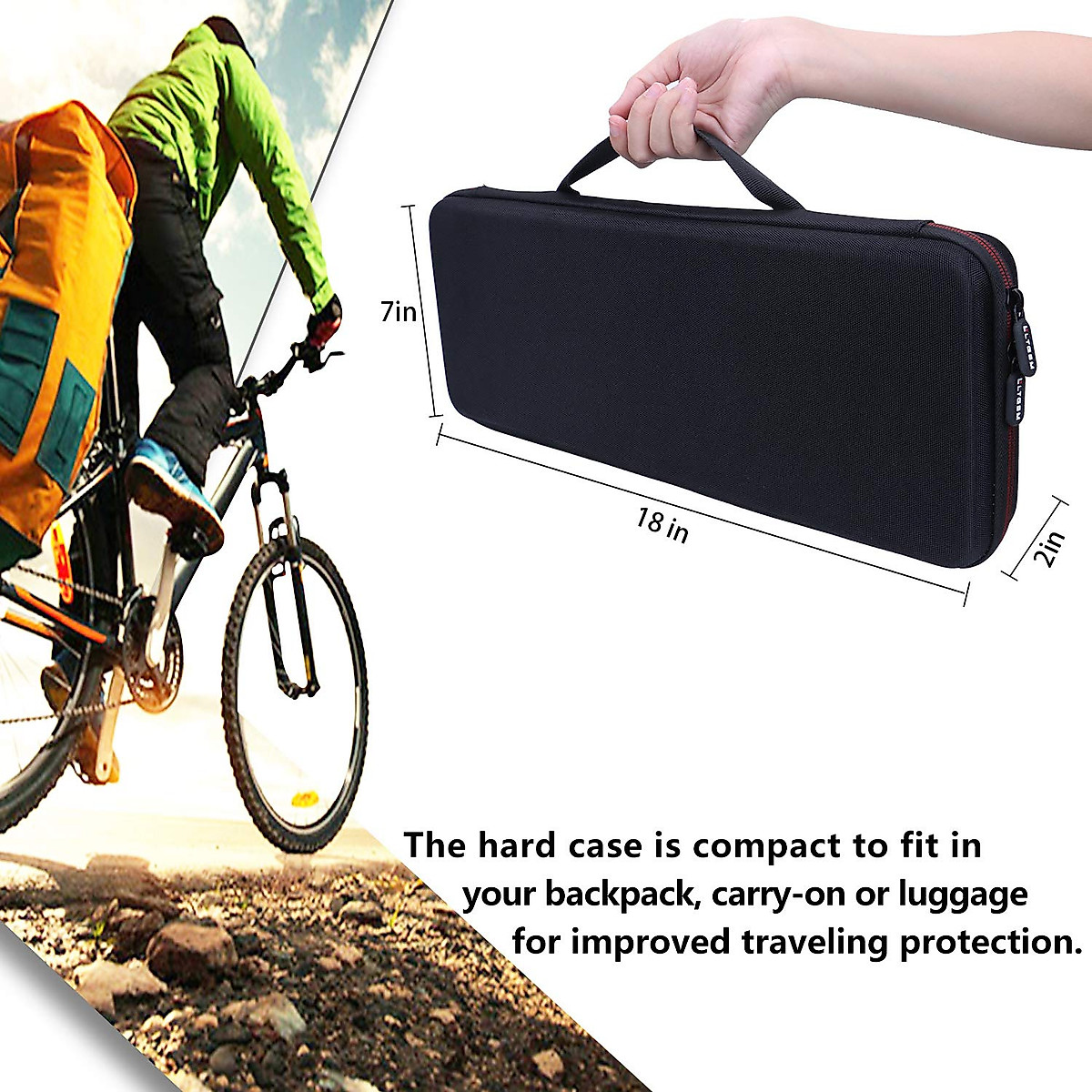 LTGEM Case Compatible with Logitech MX Keys S/MX Mechanical/MX Keys Wireless Keyboard(Inside: 17.1"x6"x1.1"), Case Only