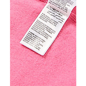 Amazon Essentials Girls' Fleece Zip-Up Hoodie Sweatshirt, Bright Pink, Medium