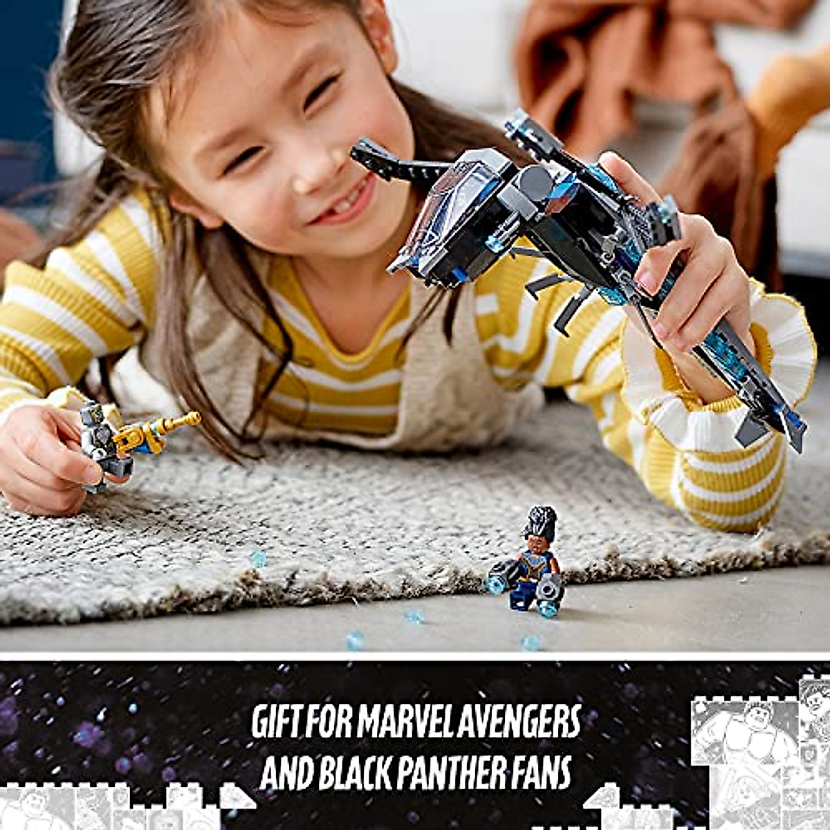 LEGO® Super Heroes Marvel Black Panther Dragon Flyer 76186 Building Kit Toy; Create The Final Battle Scene from Avengers: Endgame