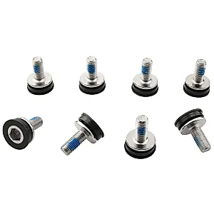 PSCCO 8PCS Bicycle Square Hole Central Axis Crankset Bottom Bracket Waterproof Screws Bicycle Crank Screws Hex Crank Arm Fixing Bolts