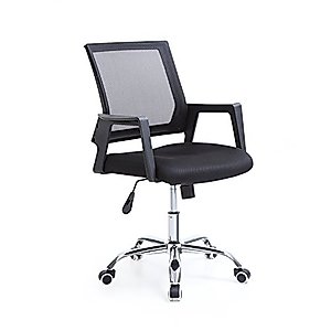 Hodedah Import HI-4025 Black Mesh Office Chair