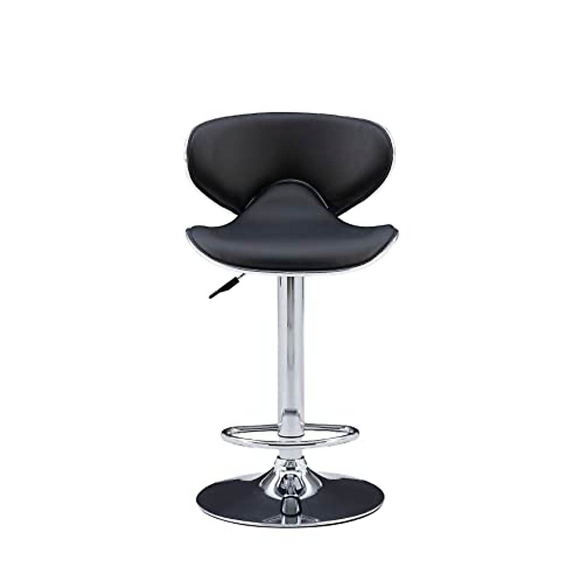 Powell Furniture Powell PU, Chrome/Black Barstool
