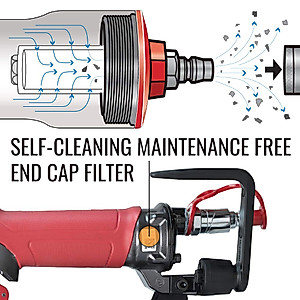 MAX USA CORP. MAX USA PowerLite HN90F High Pressure Framing Coil Nailer up to 3-1/2", red/black/silver