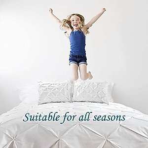 CALIFORNIA BEDDING Pinch Plated/Pintuck Pillow Cover Sham Dark Grey Solid/Plain Set of 2 Luxuries Decorative 800 TC Long-Staple Egyptian Cotton King/Cal-King 20x40 Size, Soft Egyptian Cotton