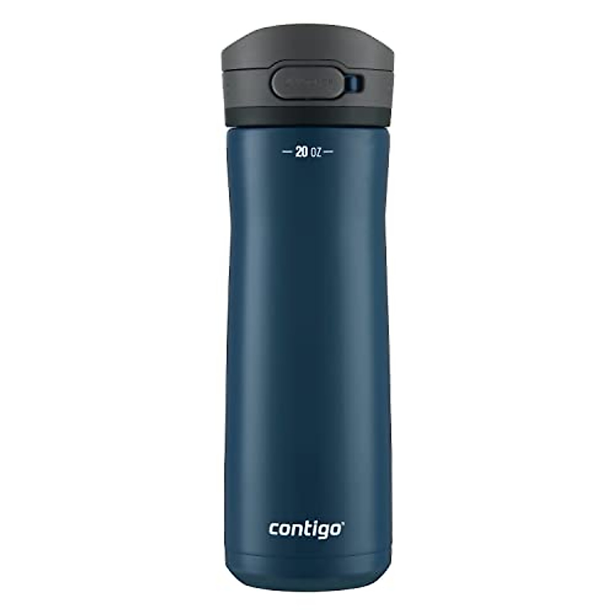 Contigo Jackson Chill 2.0 Vacuum-Insulated Stainless Steel Water Bottle, Secure Lid Technology for Leak-Proof Travel, Keeps Drinks Cold for 12 Hours, 20oz Blueberry