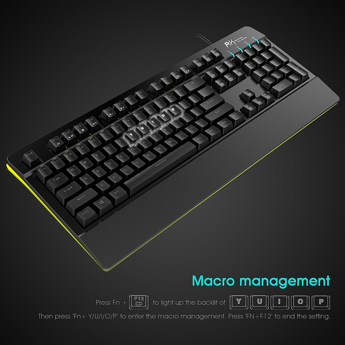 Havit 104 Keys RGB Backlit Wired Mechanical Gaming Keyboard