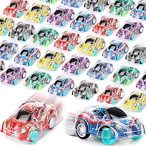 Hooqict 36 Pcs Mini Pull Back Car for Boys 4-8 Years Old Racing Car Party Favors Bulk Kids Car Set for Classroom Prizes, Treasure Box Toys, Goodie Bag Stuffers and Pinata Fillers