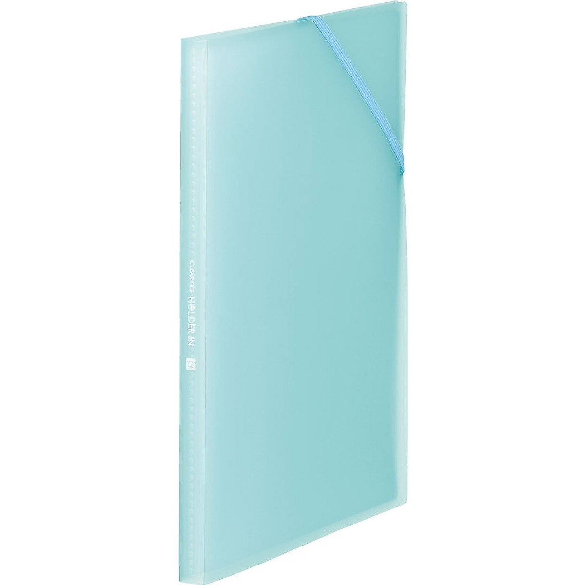 King Jim 6171-3T Clear File Holder, A4, 12 Pockets, Light Blue