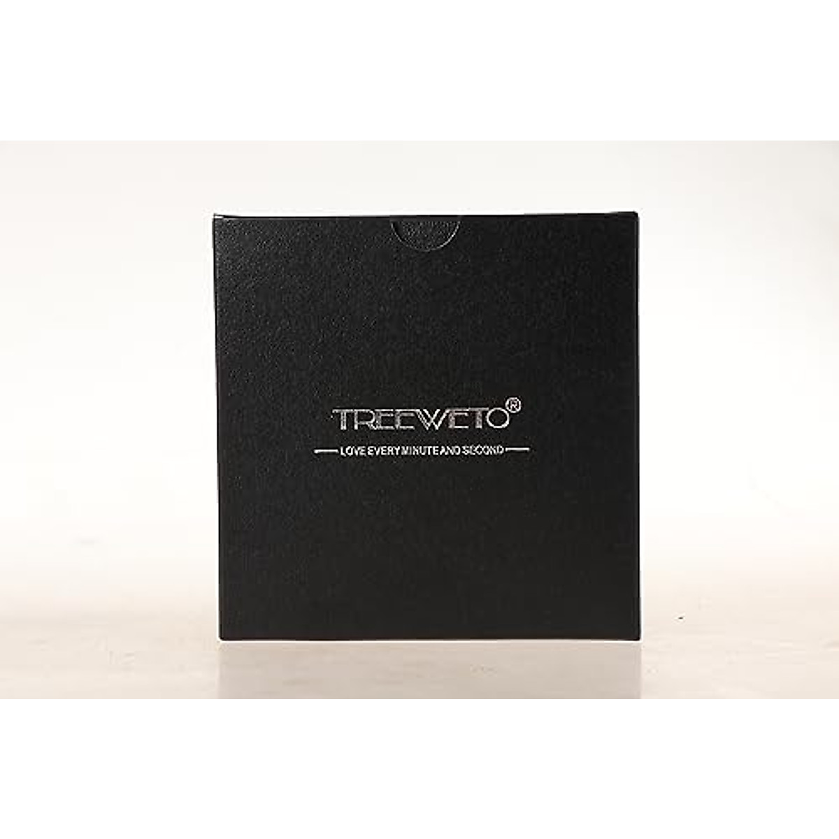 TREEWETO Pocket Watch - Smooth Double Case Series Skeleton Dial Delicate Mechanical Movement with Chain, Silver