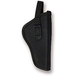 Bulldog Cases Right Hand Hip Holster (Fits Most Revolvers with 3-4-Inch Barrels, S & W K,L,N Frame), Black, (DLX-12)