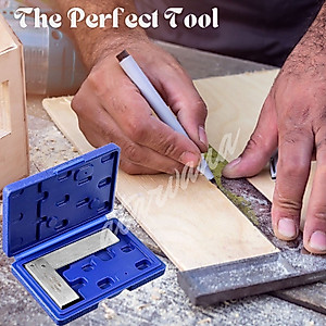 Machinist Square Set 2, 3, 4, 5 Inch, Atarvana Mechanical Steel High Precision Square, Harden Carbon Steel Engineer Square, 90 Degree Wide Base Square, L-Type Right Angle Ruler Tool for Woodworking