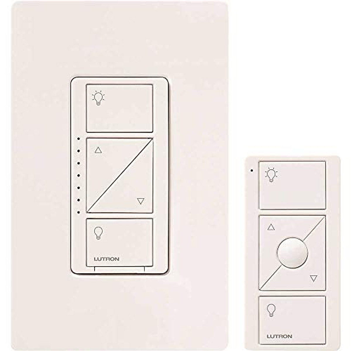 Lutron Caseta Wireless 150-Watt Double Pole 3-Way Wireless White Indoor Touch Dimmer Model # P-PKG1W-WH-R