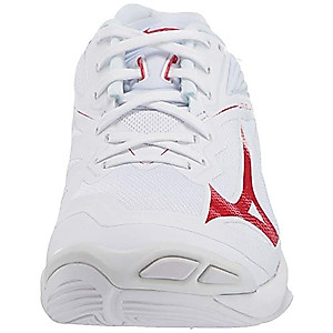 Mizuno Wave Lightning Z6 Womens Volleyball Shoe, White-red, 13