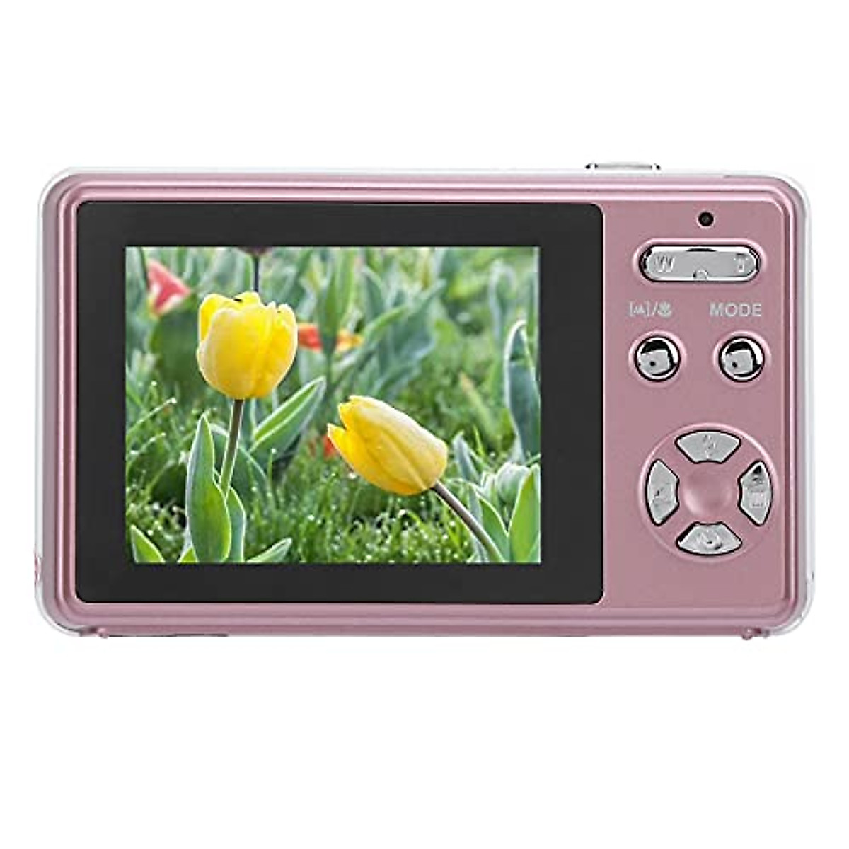 Digital Cameras for Photography, 40MP Vlogging Camera 16X Digital Zoom, Compact Pocket Camera with 2.4 Inch IPS Screen, Portable Camera for Teens Students Seniors (Pink)