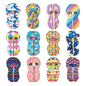 Scentco OMG Snuggle Me! Bedtime Buddies (Sleeping Bag series), Scented Surprise Collectible 10 inch Plush Toys (Mystery Blind Bag)