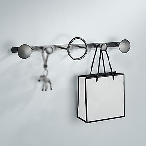 MARCELLUS Coat Rack Wall Mount Copper Gray Ring Coat Rack Bedroom Porch Wall-Mounted Hanger Door Hanger Hanger Bathroom Storage Rack Hat Hooks and Hat Rack