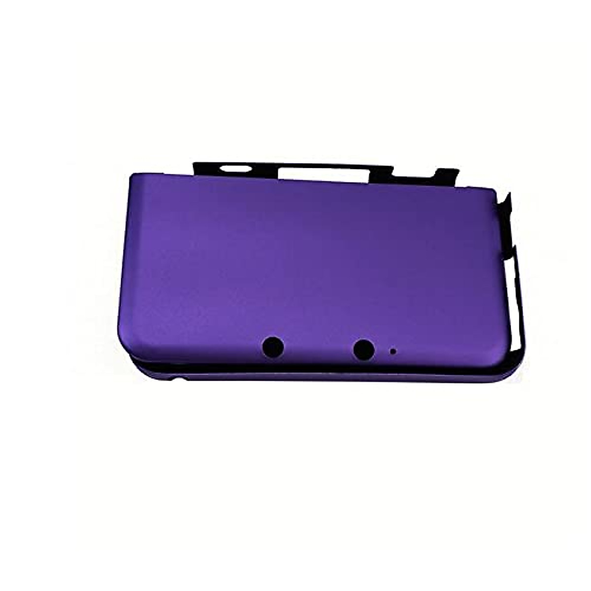 Aluminium Alloy Protective Case Front Back Faceplate Plates Top Cover & Bottom Battery Housing Shell Case Cover for 3DS XL LL Console - Purple
