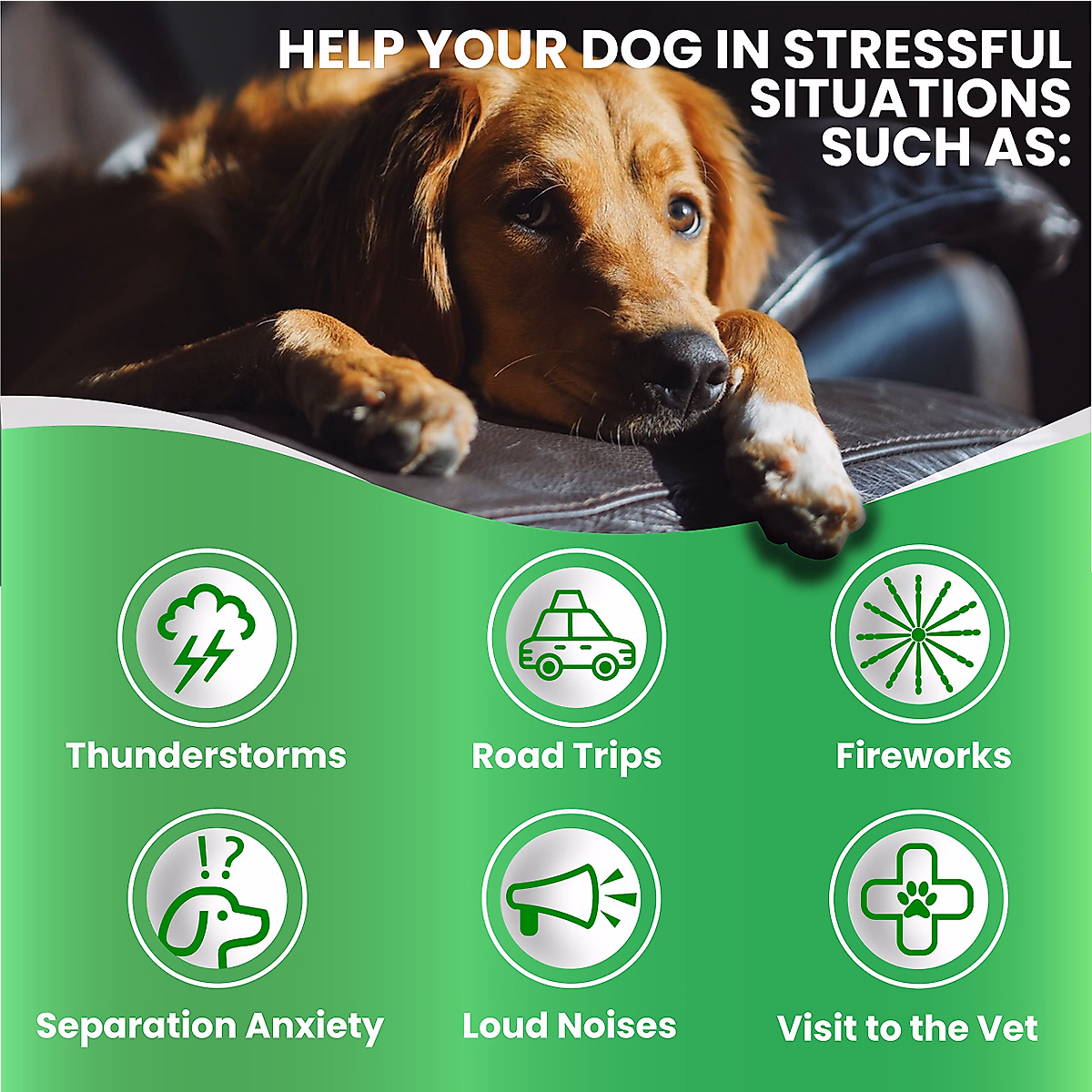 Hemp Calming Chews for Dogs - Dog Calming Chews - 170 Anxiety Relief Treats - Hemp Oil - Dog Calming Treats - Sleep Calming Aid - Advanced Calming Health Joint Support Supplement - Separation, Barking