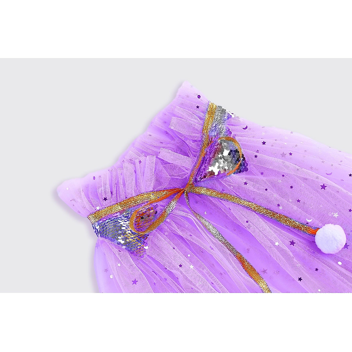 Aoiviss Princess Cape Set for Little Girl, 11PCS Princess Dress Up Clothes Cape Clock with Skirt for Girl 3-8 Birthday Gift