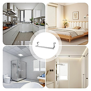 Over The Door Towel Rack - Stainless Steel Over Door Towel Rack Bar Holders for Fit On Over Cabinet | Kitchen Cabinet Towel Holder | Door Hanger Hooks for Hanging, Bathroom