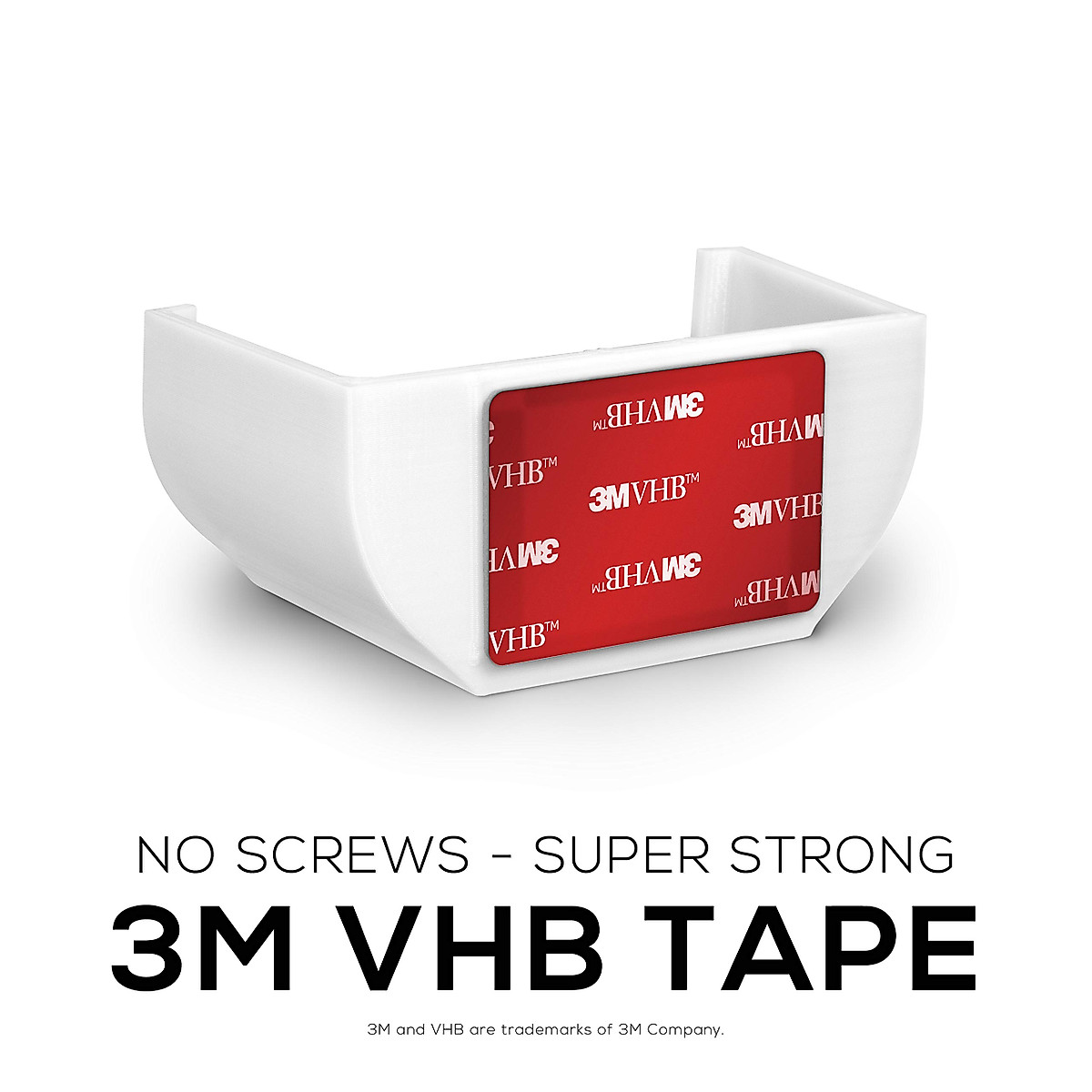 Screwless Wall Mount for Eero Mesh WiFi (NOT Compatible with Eero 6/Pro 6/Beacon), VHB Stick On Holder, Easy to Install, No Tools, No Mess, No Drilling, Strong Adhesive Mount, White by Brainwavz