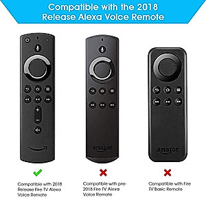 Remote Case/Cover for Fire TV Stick 4K,Protective Silicone Holder Lightweight[Anti Slip]ShockProof for Fire TV Cube/Fire TV(3rd Gen)Compatible with All-New 2nd Gen Alexa Voice Remote Control-Glow Blue