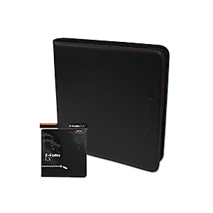 BCW Gaming 12-Pocket Z-Folio LX Trading Card Albums, Black