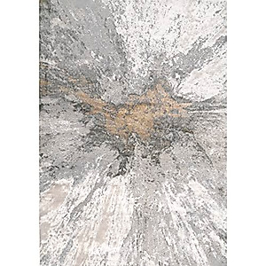 nuLOOM Cyn Contemporary Abstract Area Rug, 8x10, Silver