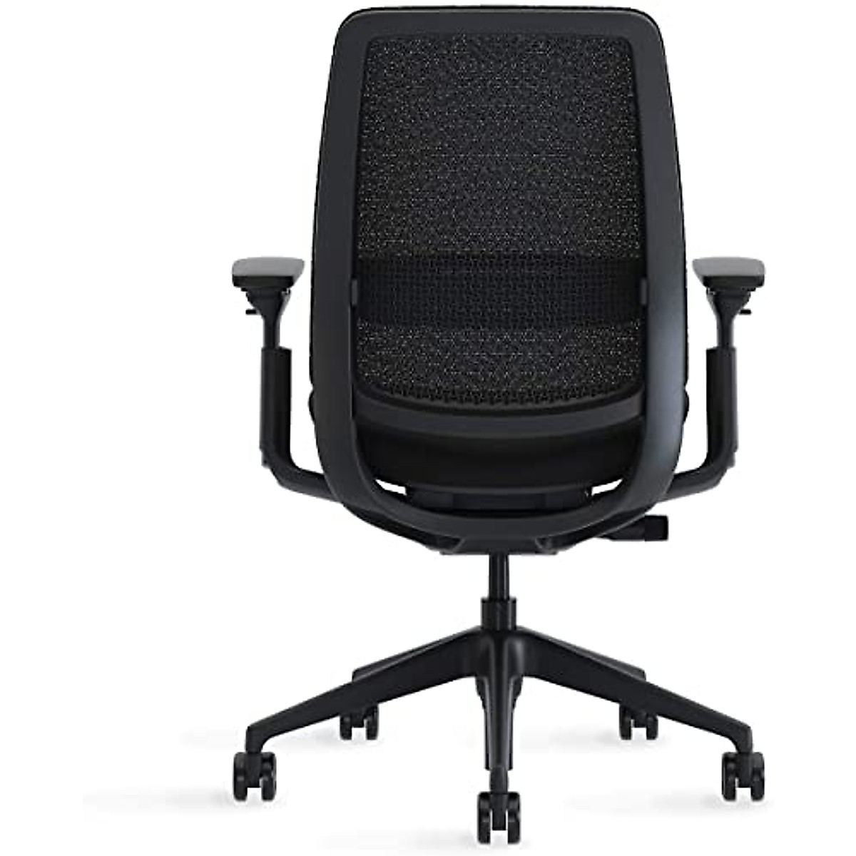 Steelcase Series 2 Office Chair, Black Frame and 3D Microknit Back, Era Fabric (Onyx)