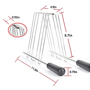 Sandwich Cage for Toaster, Toaster Tong Sandwich Rack, Classic Toaster Sandwich Clip, Stainless Steel Toaster Cage Accessory