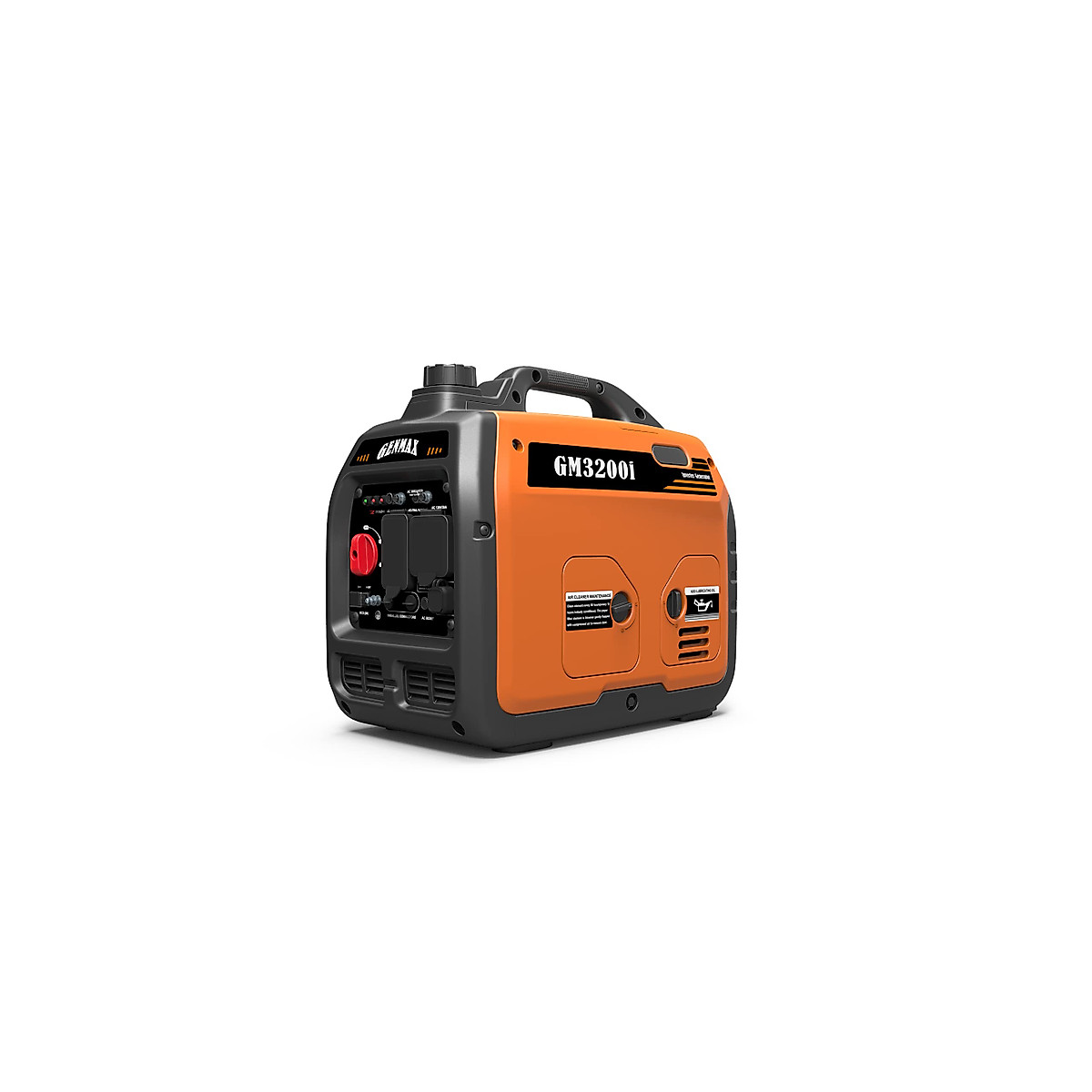 GENMAX Portable Generator,3200W Ultra-Quiet Gas Engine & RV Ready, EPA Compliant, Eco-Mode Feature, Ultra Lightweight for Backup Home Use & Camping (GM-3200i)