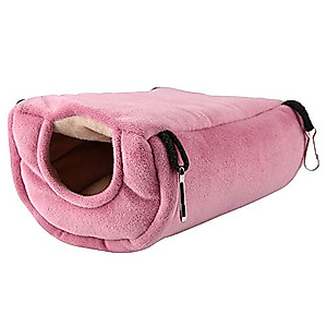 Sheens Winter Warm Bird Nest Windproof Plush Snuggle Happy Hut Tent Bed for Budgies Eclectus Parakeet Cockatiels Cockatoo Lovebird(Large)