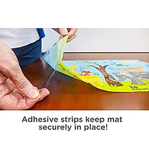 Neat Solutions Table Topper Disposable Stick-on Placemats in Reusable Package, Gender Neutral, 12" x 18", 60 Count (Pack of 1) (Styles May Vary)