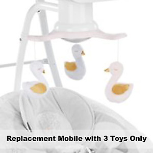 Replacement Parts for Fisher-Price Deluxe 2 in 1 Cradle 'n Swing - FLG86 ~ Replacement Mobile with 3 Toys