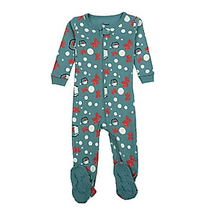 Leveret Kids & Toddler Footed Pajamas Boys Girls 100% Cotton Fish Tank (Size 4 Years)