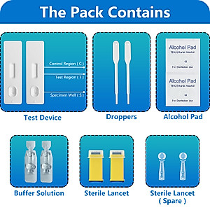 H Pylori Test Kit at Home - Helicobacter Pylori (Self-Test) Home Test Kit - Fast and Accurate, Results in 10-15 Minutes, No Lab Visit Required, 2 Tests