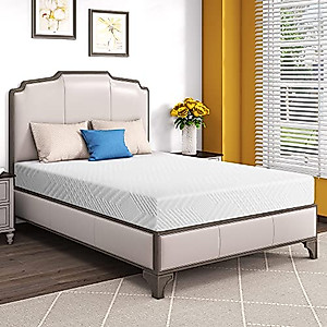 IULULU Twin Mattress, 8-Inch Twin Memory Foam Mattress - Green Tea Gel Infused, Medium-Firm for Cool Sleep and Pressure Relief Mattress in a Box, CertiPUR-US Certified