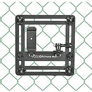 VGSION Action Camera Fence Mount for GoPro Hero 12/11/10/9/8 Compatible with iPhone,BlackBerry, Samsung Galaxy S III Metal Phone Clip Supporting Recording While Charging for Baseball Tennis Game