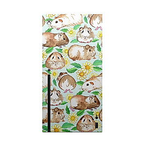 Head Case Designs Officially Licensed Micklyn Le Feuvre Guinea Pigs And Daisies In Watercolour On Mint Art Mix Vinyl Sticker Gaming Skin Decal Cover Compatible With Xbox Series X Console