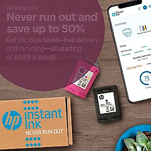 NEEGO H-P Tango X All-in-One Smart Wireless Printer, Mobile Remote Print, Scan, Copy, Cable, HP Instant Ink
