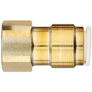 John Guest MI4512F6SLF Female Flare Connector, 3/8" OD x 3/8 (Pack of 10)