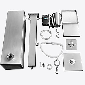 Supllueer Cold Smoke Generator 10L Smoke Making Machine 21IN Stainless Steel Hot Smoker Electric Smoker Pellet for BBQ DIY Accessories for Smoked Meat BBQ Drinks,Use Wood Chunks Chips or Pellets Adjust Flavor&Intensity of the Smoke