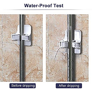 MCOMCE Broom Holder, Sturdy Broom Holder Wall Mount, Broom Gripper Holds Self Adhesive No Drilling Super Anti-Slip, Broom and Dustpan Hanger for Home, Kitchen, Garden, Garage Storage Systems, 4 PCS
