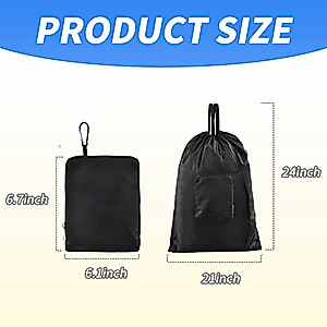Travel Laundry Bags for Dirty Clothes Bag with Handles and Aluminum Carabiner, Machine Washable Dirty Clothes Organizer, for Travel, Camp, Fitness, and Students