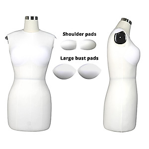 Pro Modular Dress Form Padding Plus Size Kit (24 Pieces) – Adjustable Body Form Padding Set for Sewing and Mannequin – Adult Female Dress Padding – Dress Making and Tailoring Accessories