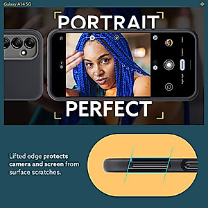 Caseology Nano Pop for Samsung Galaxy A14 5G Case [Military Grade Drop Tested] Dual Layer Silicone Case (2023) North America - Black Sesame